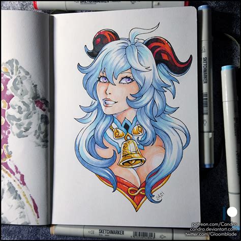 Sketchbook Ganyu By Candra On Deviantart