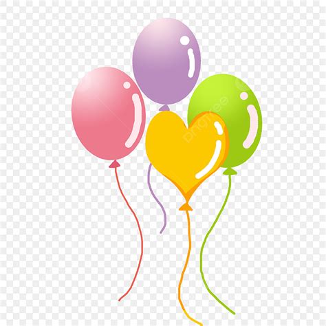 Cute Balloons Png Image Colorful Cute Balloons Colored Cute Balloon Png Image For Free Download