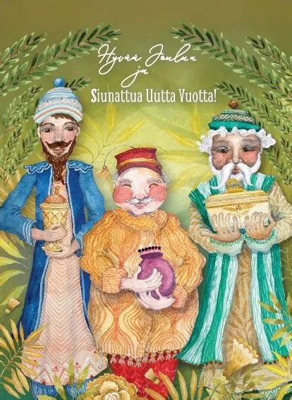 Joulukortti Hyvää Joulua Ja Siunattua Uutta Vuotta Pala Maailmalta