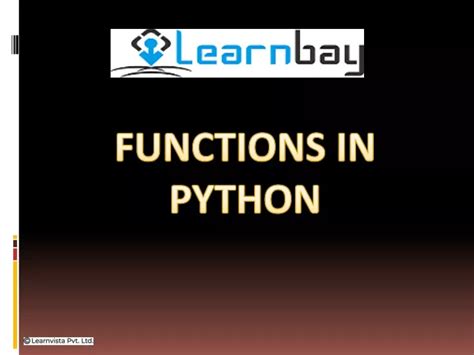 Ppt Python Functions Powerpoint Presentation Free Download Id10326419