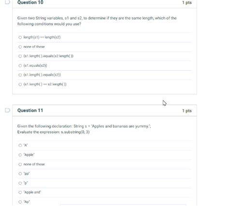 Solved Question 8 1 Pts Given The Following Declarations