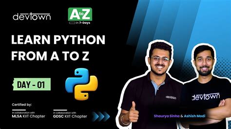 Live Day 01 Learn Python From A To Z Complete In 7 Days Youtube