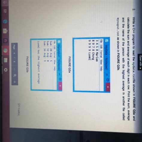 Solved Open With Write A C Program To Read The Chegg