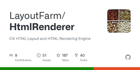 Github Layoutfarmhtmlrenderer C Html Layout And Html Rendering Engine