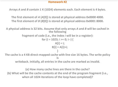 Solved Homework 2 Arrays A And B Contain 1 K 1024