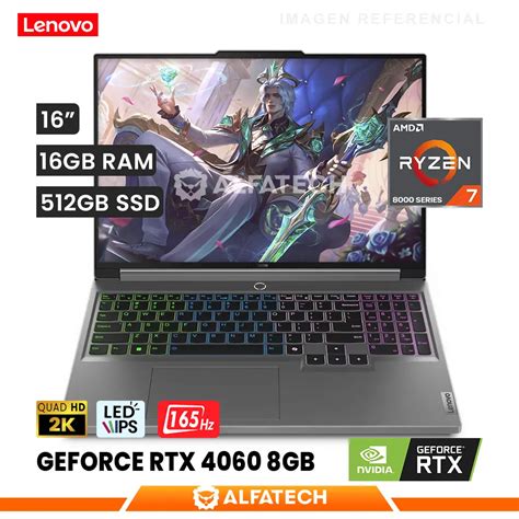 Laptop Lenovo Legion Slim Ahp Amd Ryzen Hs Gb Ram Gb Ssd Rtx Gb Wqxga