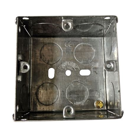 Gang Mm Deep Flush Back Box Single Gang Metal Flush Box