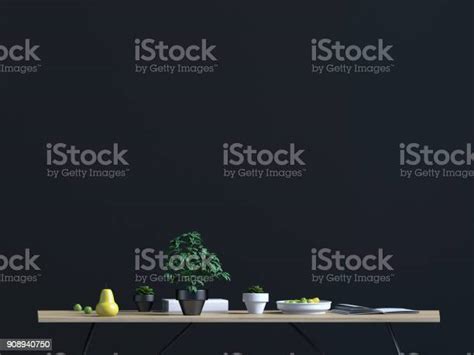 영역을 식사와 함께 인테리어에 벽을 비웃는 다 거실 현대적인 스타일입니다 3 차원 일러스트 레이 션 배경 주제에 대한 스톡 사진