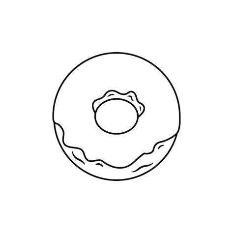 Premium Vector Doughnut Line Art