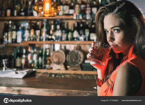 Girl Drinking Liquor