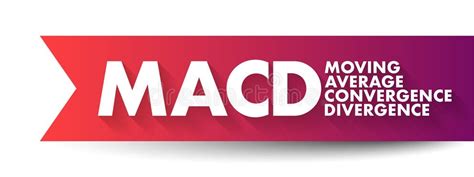 Macd Moving Average Convergence Divergence Trading Indicator Used In Technical Analysis Of