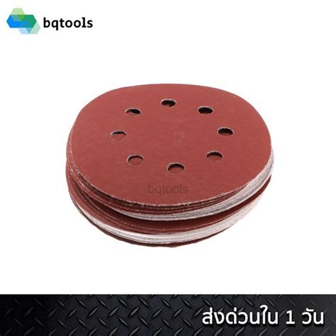 100ใบ 1กล่อง กระดาษทราย กระดาษทรายกลม กระดาษทรายแปะ ตีนตุ๊กแก หลังสักหลาด หลังขน หนามเตยหลัง