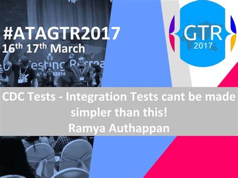 Atagtr2017 Cdc Tests Integration Tests Cant Be Made Simpler Than This