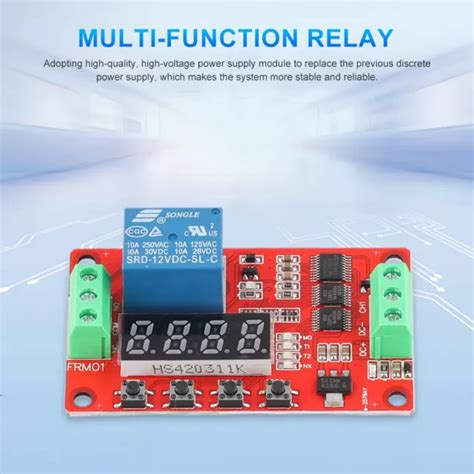 Frm01 Relay Timer Module Dc 5v 12v 24v 1ch Loop Delay Self Locking