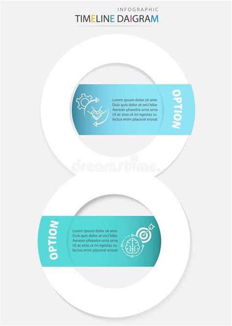 Modern Infographic Elements With Charts Diagrams Processes Stock