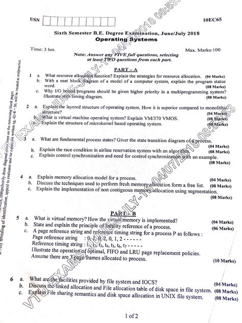 Os Qp Pdf Operating System Kernel Operating System
