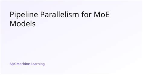 Pipeline Parallelism For Moe Models
