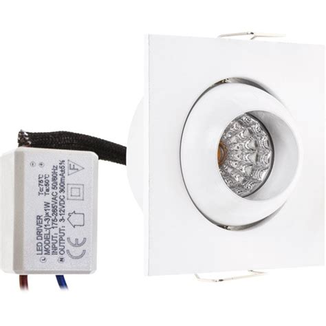 Foco De Encastrar Centavo Quadrado X W Led K Branco Linhaled