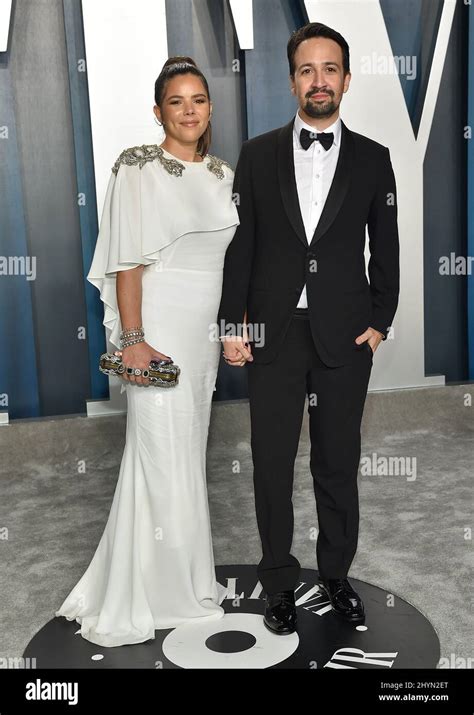 Lin Manuel Miranda And Vanessa Nadal Attending The Vanity Fair Oscar
