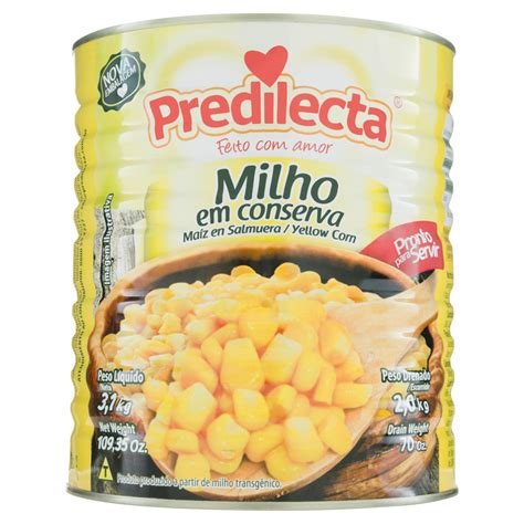 Milho Verde Em Conserva Predilecta Lata 2kg Gtineanupc