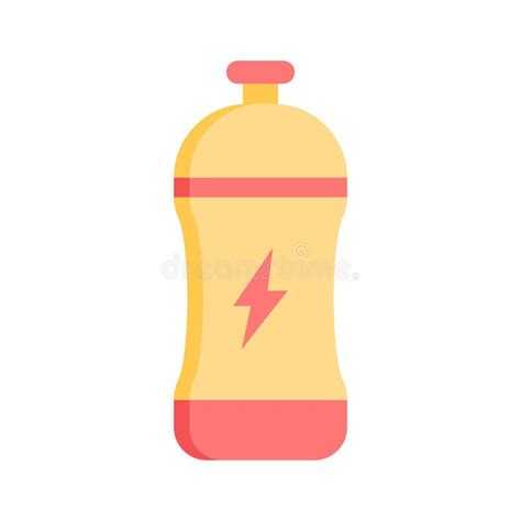 Protein Shake Flat Style Icon Of Energy Drink Customizable Vector