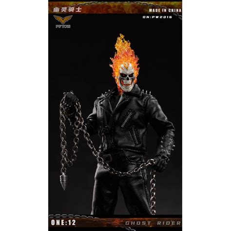 Action Figure Motoqueiro Fantasma Ghost Rider Jhonny Blaze Escala 1