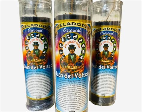 6x De La Voladora Veladora Negra Flying Witch Black Candle Para