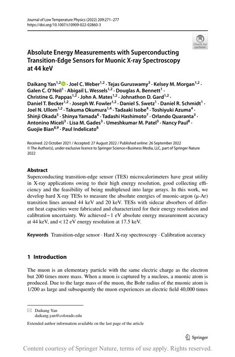 Absolute Energy Measurements With Superconducting Transition Edge Sensors For Muonic X Ray