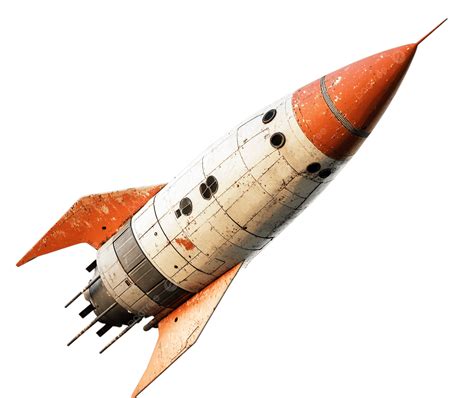 Gambar Ilustrasi Roket Retro Png Vektor Psd Dan Clipart Dengan