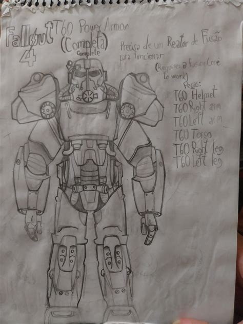 T60 Power Armor Rdrawing