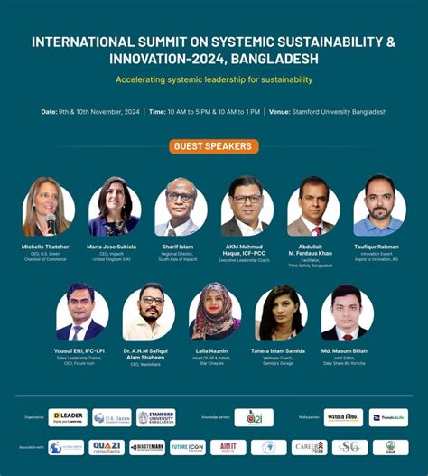 Systemicsustainability Innovationsummit Stamforduniversitybangladesh Md Yousuf Efti