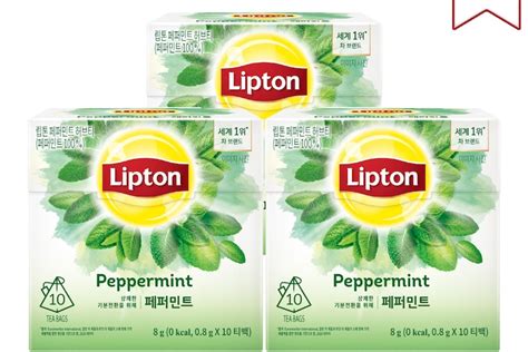 찻잎·티백·분말 유니레버 립톤 허브차 페퍼민트 0 8g 10티백 3개 오늘의집 쇼핑