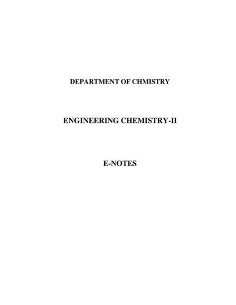 Engineering Chemistry Notes E Book For 1st Year Engg Part 2