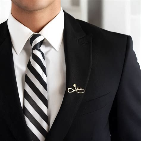 Custom Stethoscope Brooch Badge Pin With Name Rn Lpn Nursing Pin For Pinning Ceremony Birthday