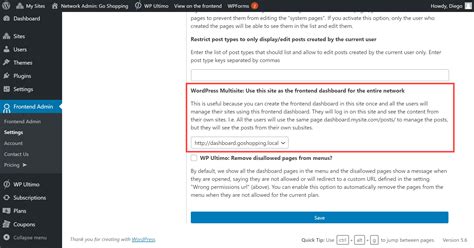 How To Integrate Wp Frontend Admin And Wp Ultimo