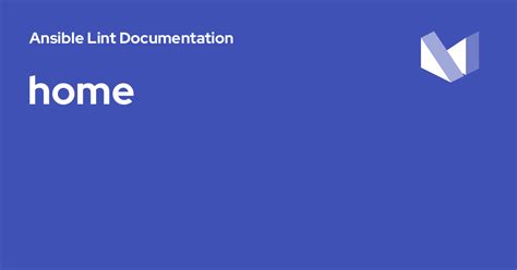 Home Ansible Lint Documentation