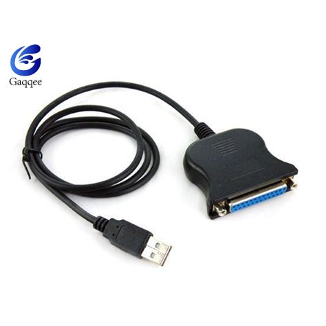 GAQQEE USB To Pin Hole Parallel Port DB Interface Pin Type Printer Data Cable For PC Desktop
