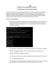 DAD 220 Database Documentation Project One Docx DAD 220 Database