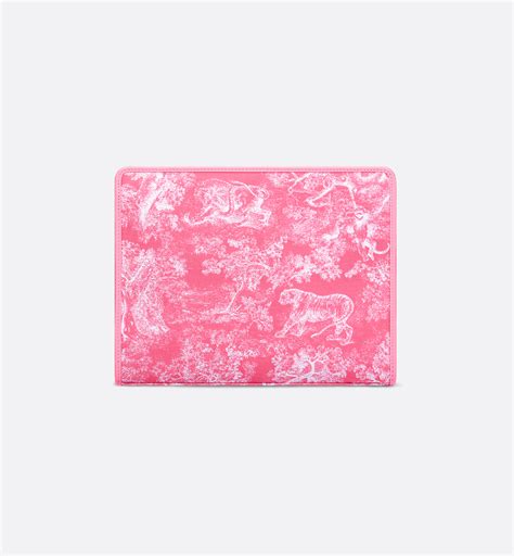 Dioriviera 30 Montaigne Dea 파우치 캔디 핑크 Toile De Jouy Reverse 자카드 Dior