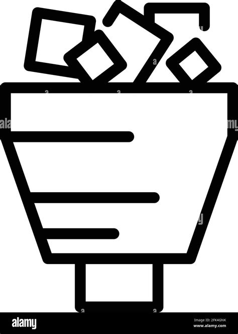 Filter Data Icon Outline Filter Data Vector Icon For Web Design Isolated On White Background