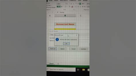 How To Remove Last Name In Excel Youtube