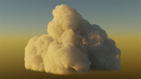 Cloud Rendering In Cycles Study Using The Horizon Zero Dawns Volume