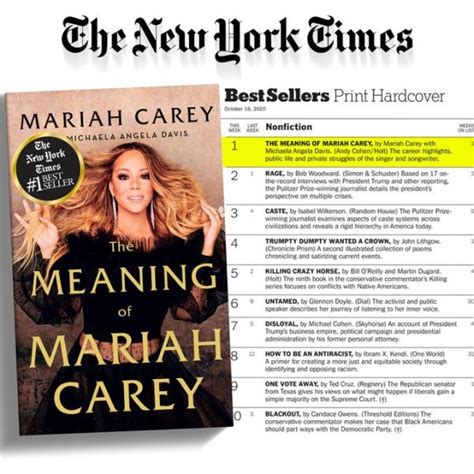Mariah Careys Memoir The Meaning Of Mariah Carey Tops New York Times