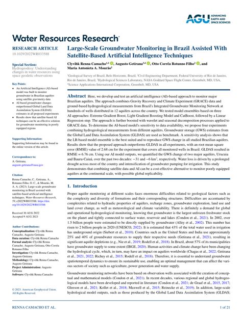 Large‐scale Groundwater Monitoring In Brazil Assisted With Satellite‐based Artificial