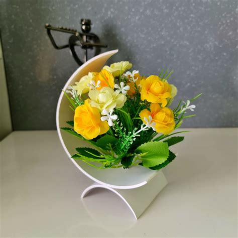 Jual Bunga Mini Rotus Bunga Pajangan Ruangan Tamu Bunga Artifisial Bunga Hias Meja Tamu Bunga