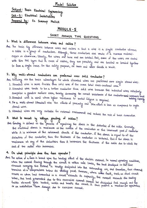 Electrical Previous Year Paper Solution Unit 5 Computers And