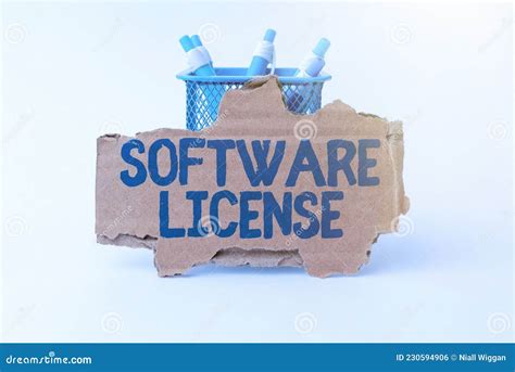 Handwriting Text Software License Business Idea Legal Instrument Governing The Redistribution