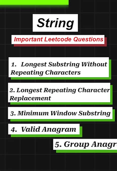 Important Leetcode Questions For String Shorts Coding Leetcode Interview String Youtube