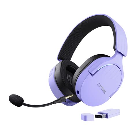 Auricular Gamer Trust Fayzo Wireless Purple Gxt491p Max Tecno