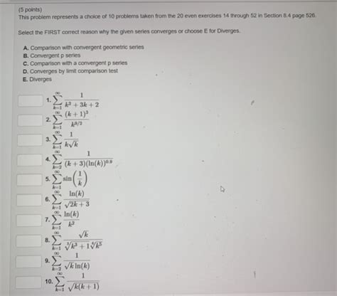Solved Points This Problem Represents A Choice Of Chegg Com